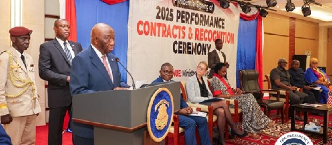 PRESIDENT BOAKAI SIGNS 2025 PERFORMANCE CONTRACTS, HONORS HIGH ACHIEVERS, AND LAUNCHES NEW ERA ...